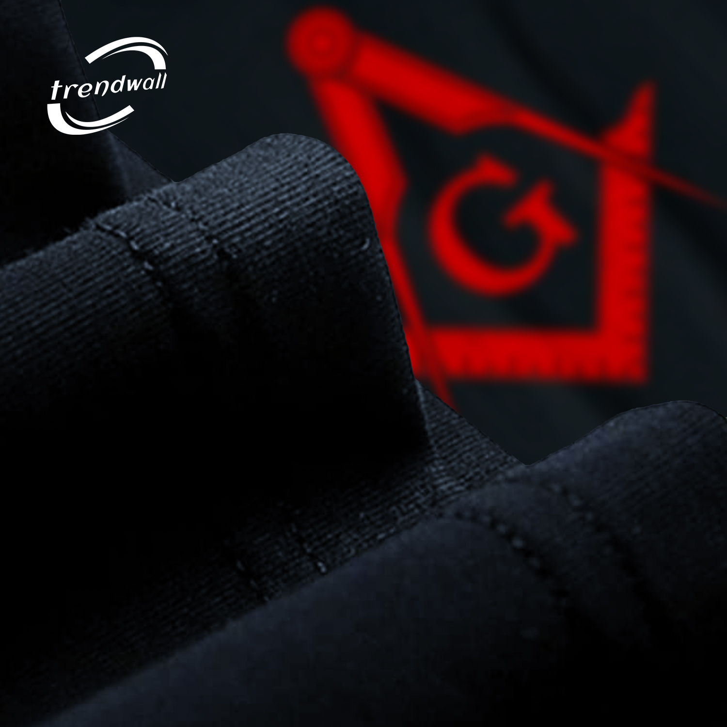 Custom Masonic Red T-Shirt – Square and Compass Freemasonry Symbol ...