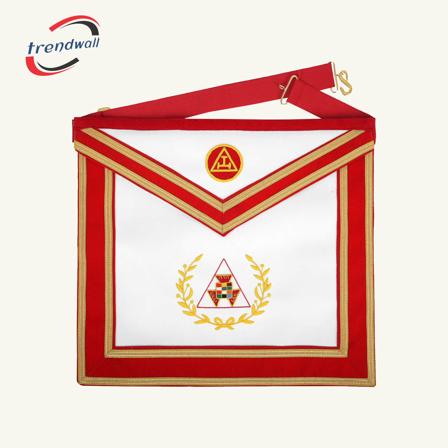 Past Grand High Priest Royal Arch Chapter Apron - Red Velvet With Gold ...