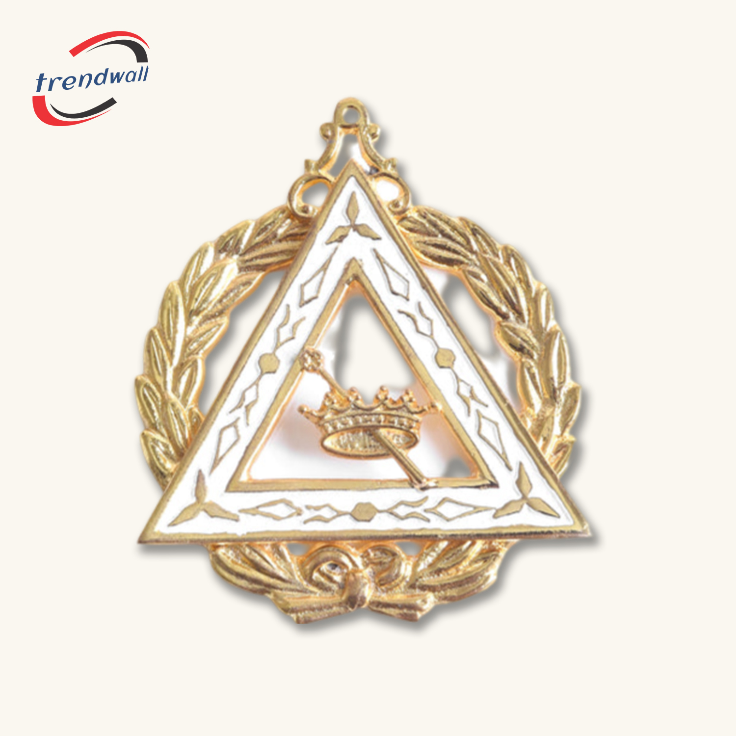 Grand Worthy Esther OES Officer Collar Jewel - Gold Plated with White ...