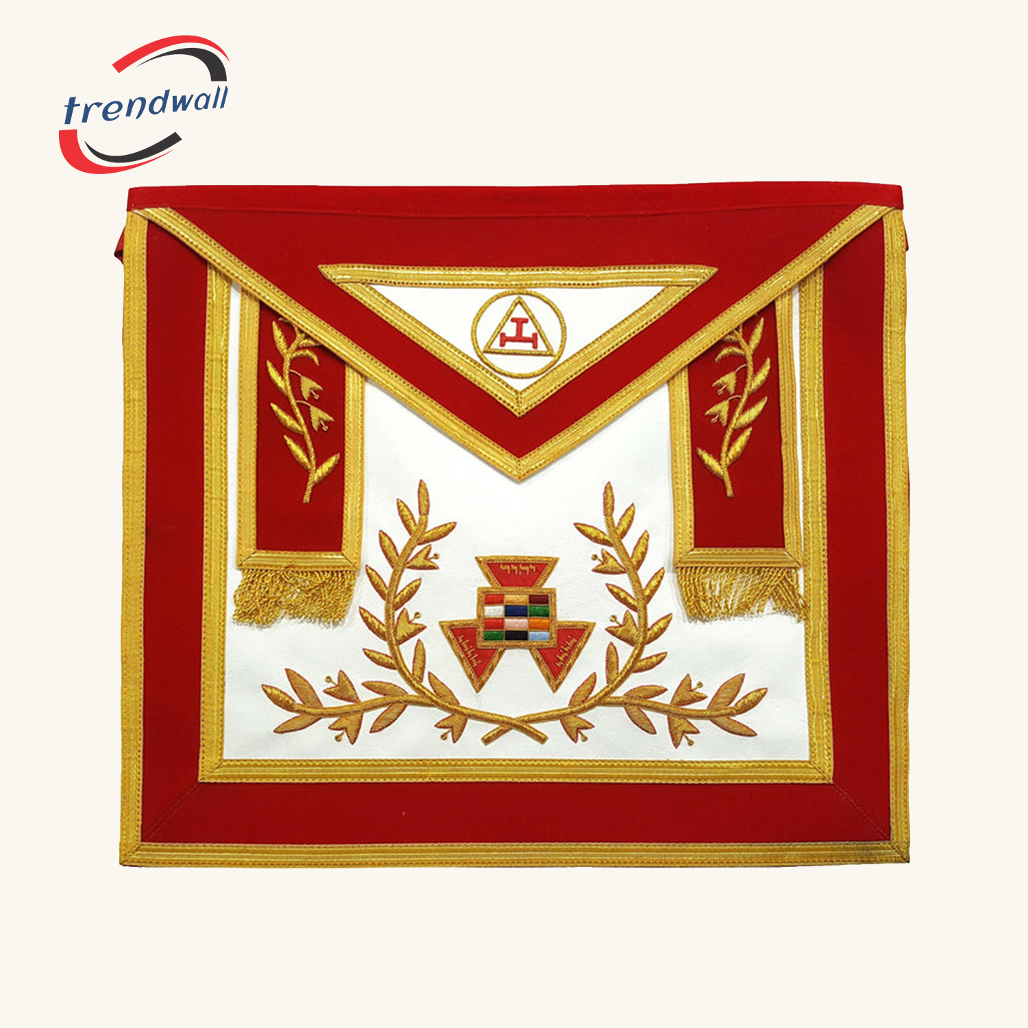 Past High Priest Royal Arch Chapter Apron - Red with Gold Braid ...