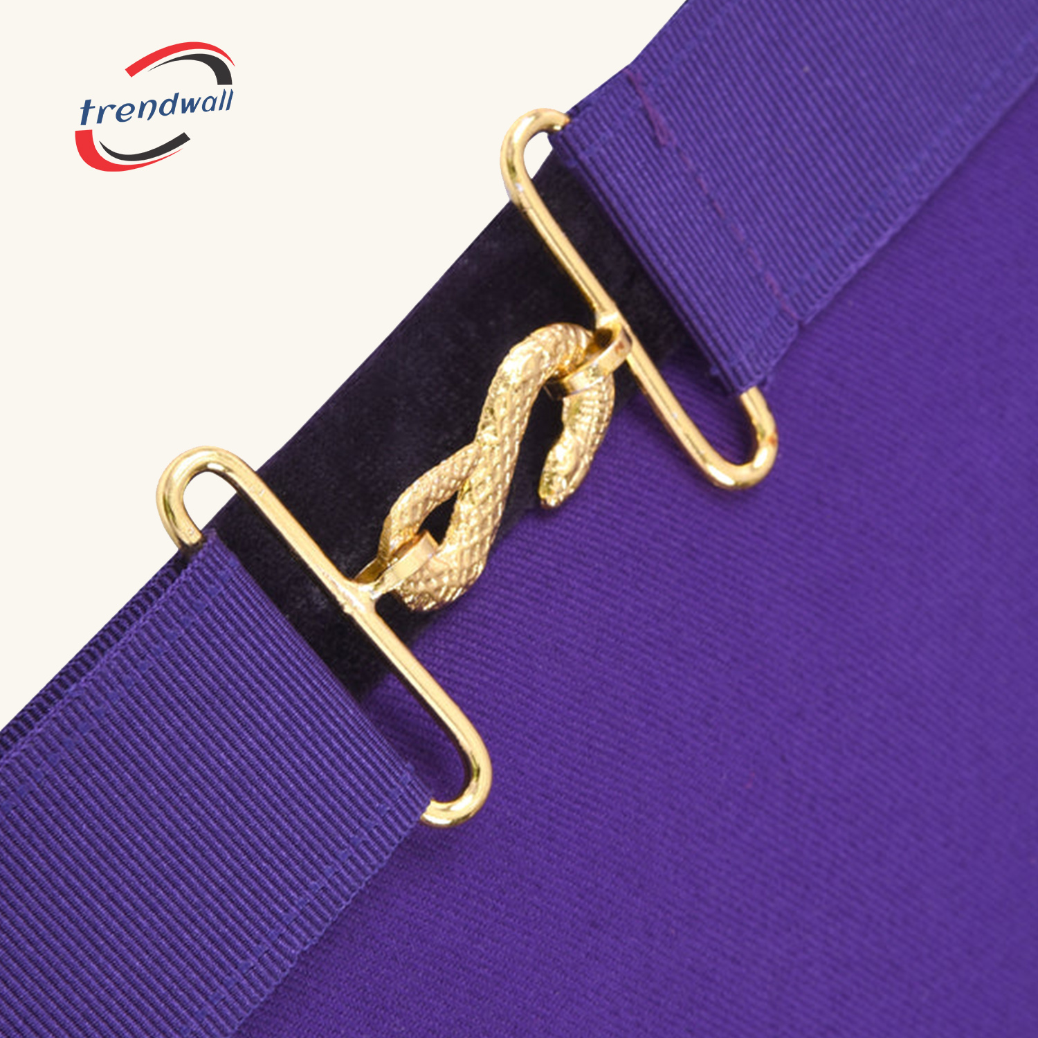 Worthy Patron OES Apron - Purple Velvet Hand Embroidery with Laurel ...