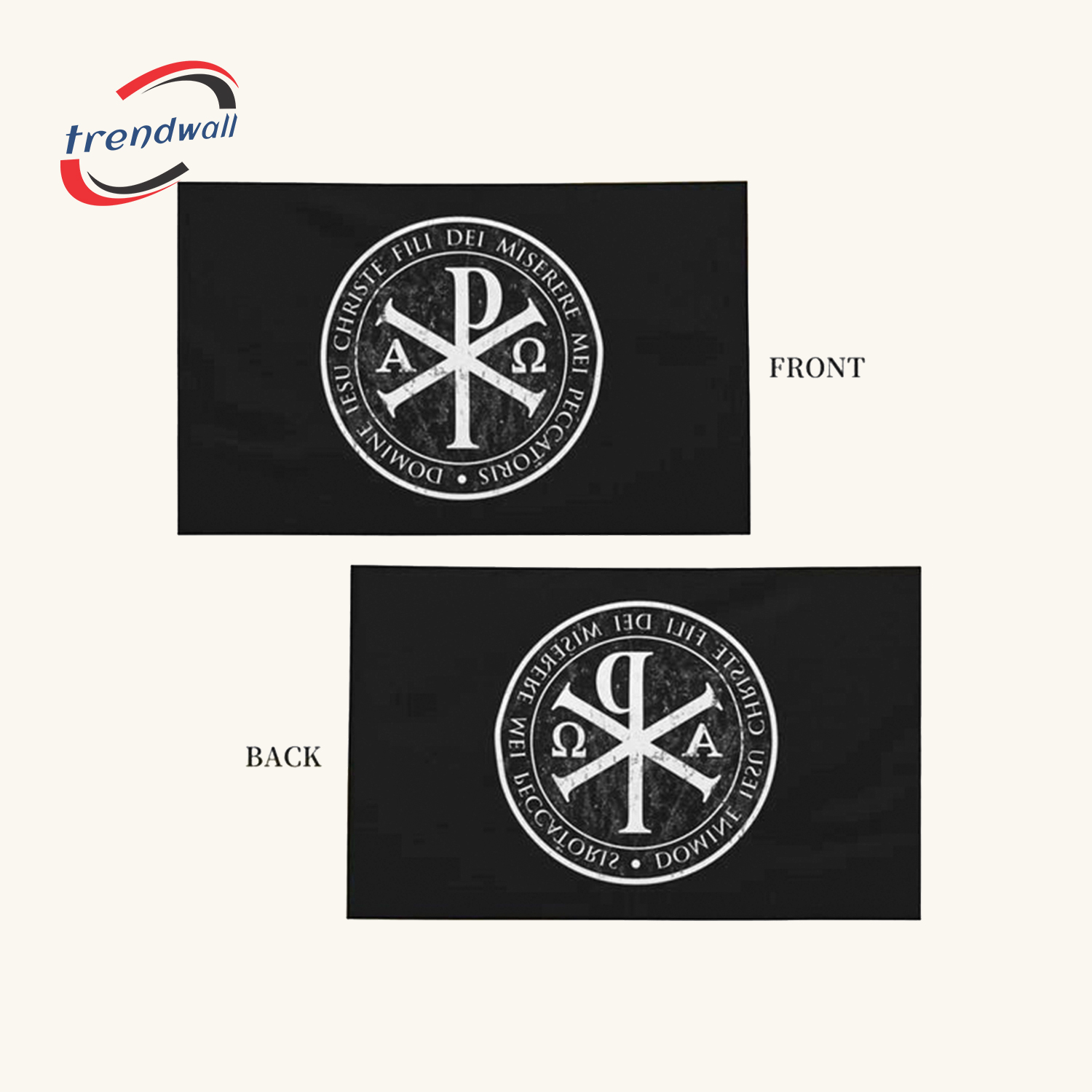 Red Cross of Constantine Flag – Chi Rho Christogram Banner | Durable ...