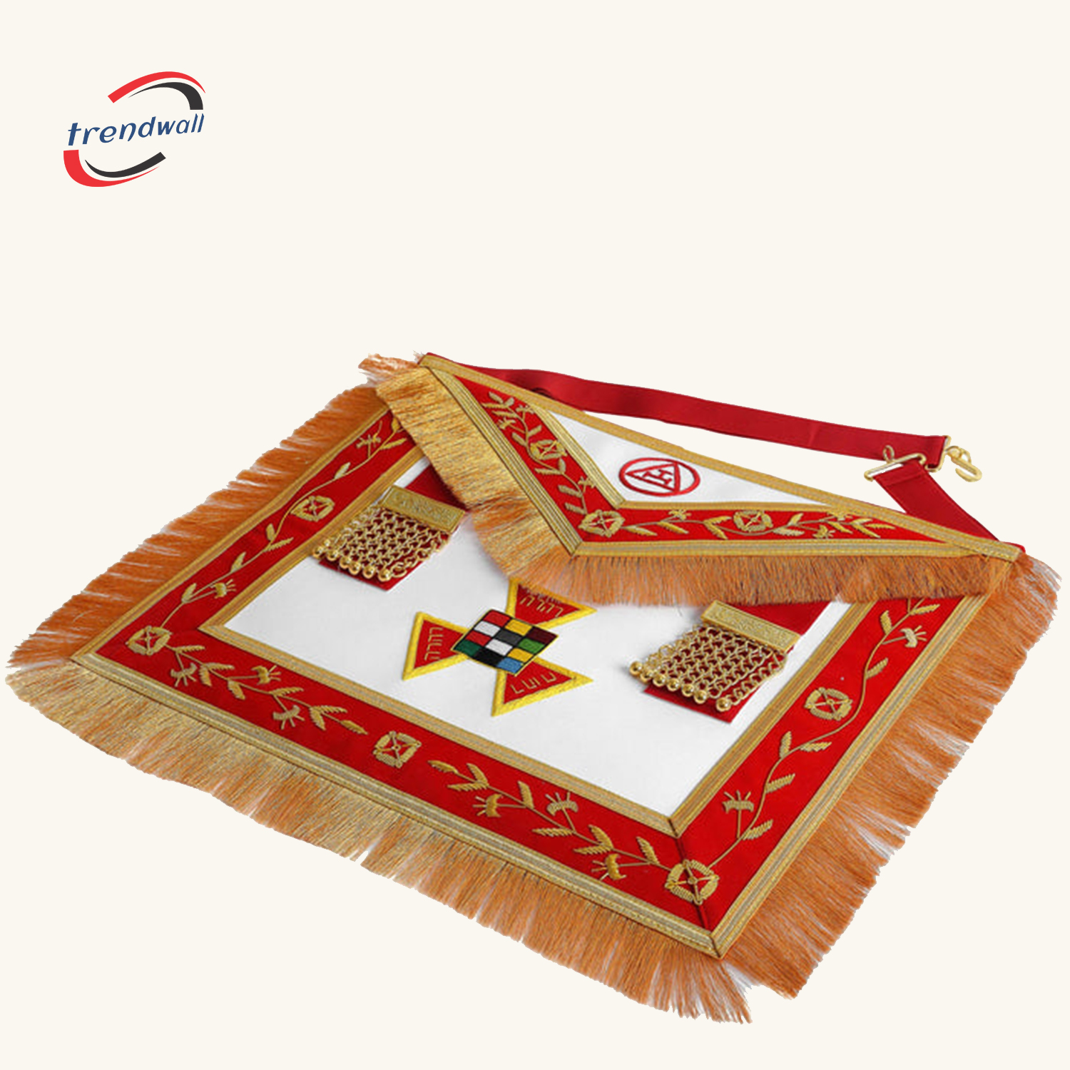 Past High Priest Royal Arch Chapter Apron - Red Velvet with Golden ...