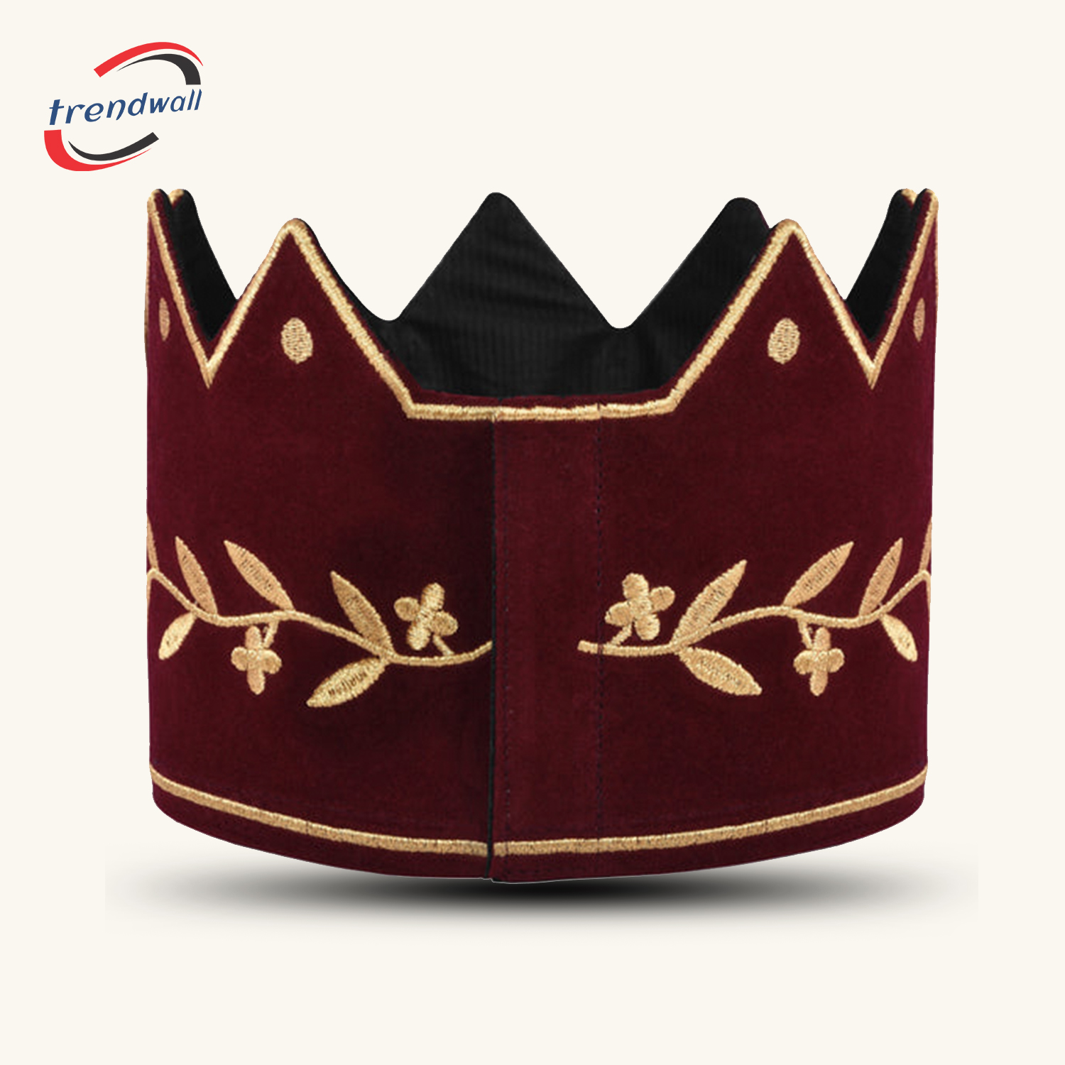King Royal Arch Chapter Crown Cap - Red Velvet & Gold - Masonic Regalia ...