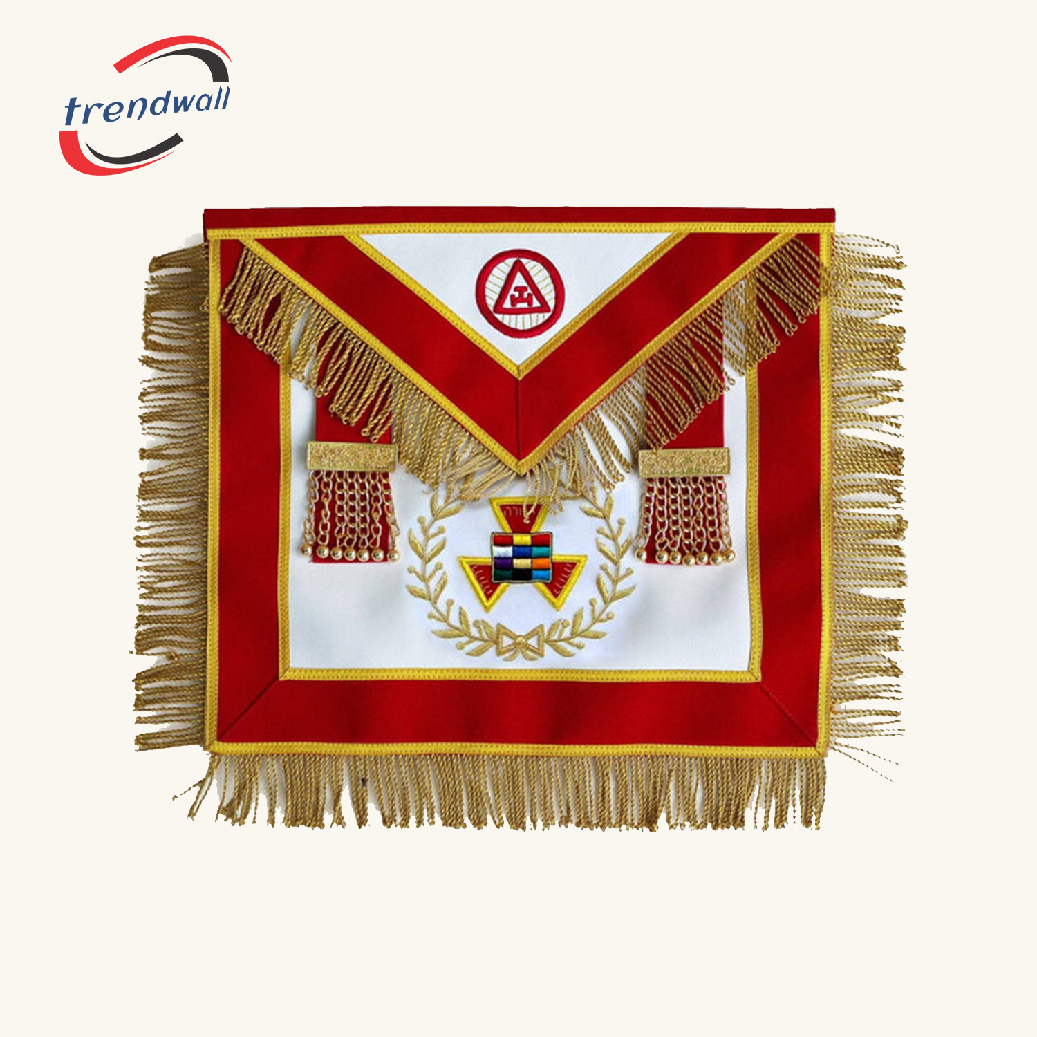 Grand High Priest Royal Arch Chapter Apron - Red Velvet with Fringe ...