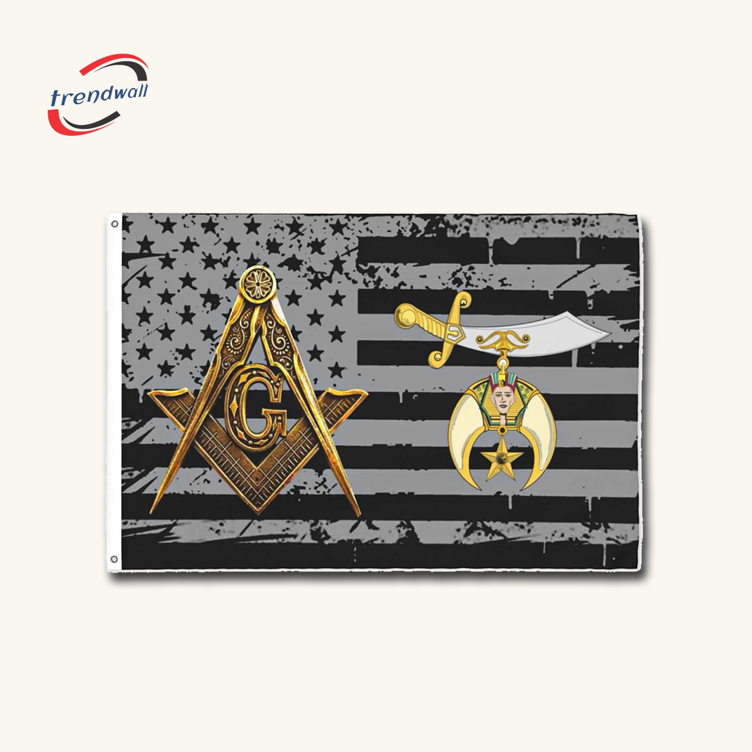 Masonic Shriner Flag – Double-Sided Indoor & Outdoor Decoration ...