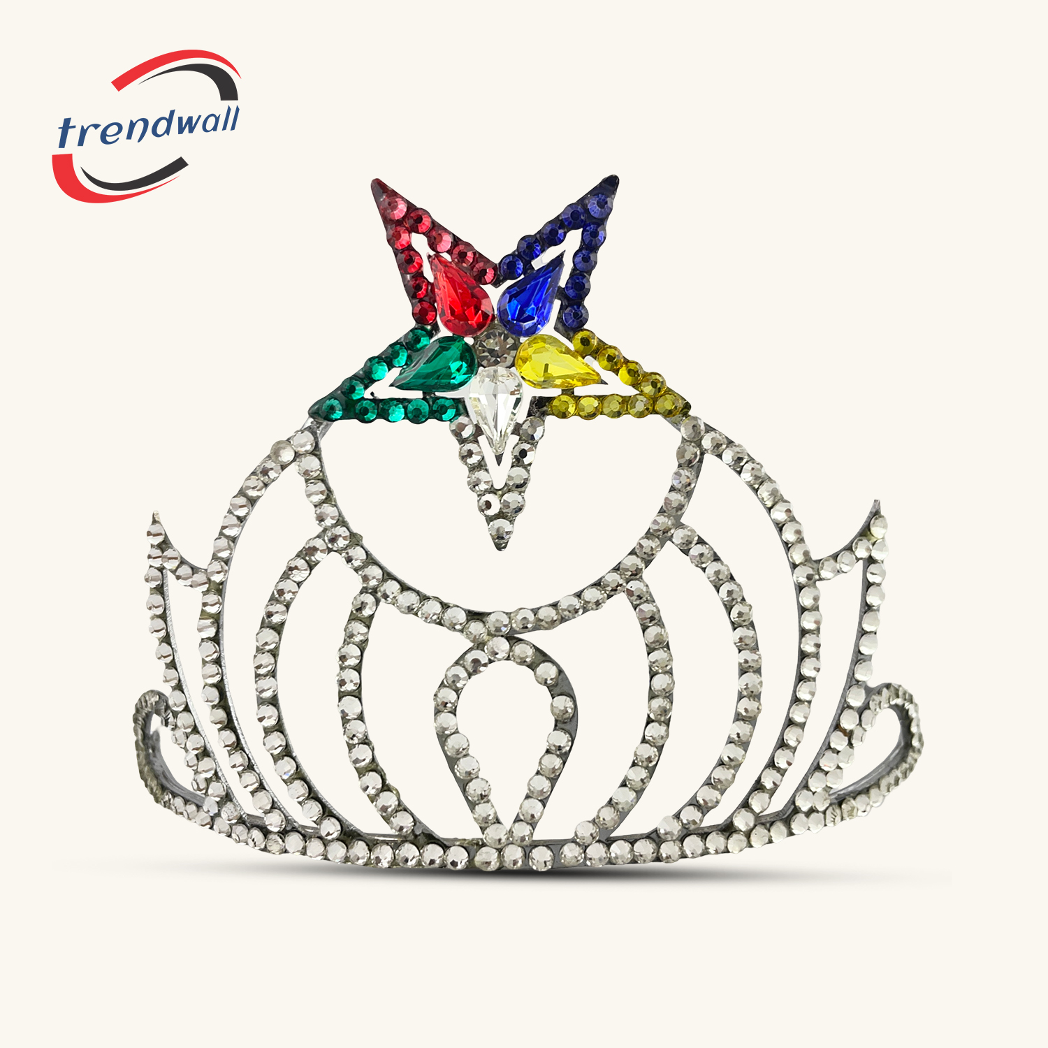 OES Five Star Crown Silver Tone Adjustable fitting unique Style ...