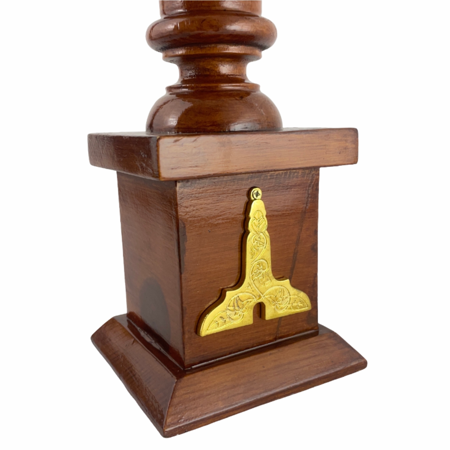 Masonic Senior & Junior Warden Columns - Pinewood with Gold Emblems ...