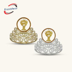 Masonic Household Ruth Crown – Sheaf of Wheat Design, Gold or Rhodium ...