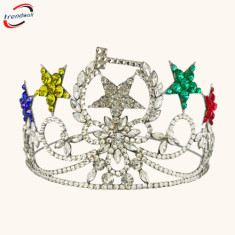 Grand Worthy OES 5-Stars Crown Silver Tone Adjustable Fitting - Masonic ...