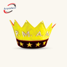 Masonic AM PM PMAM Satin Crown with Rhinestone Letters – 12 Points ...