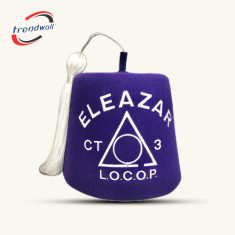Masonic LOCOP Fez – Purple Color with Custom Temple Name Hand ...