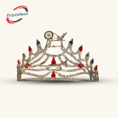 HOJ Crown, Masonic Heroines Of Jericho Crown Gold Tone Adjustable ...