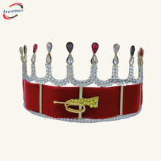 Heroines Of Jericho Crown with Red Velvet Gold Tone Adjustable fitting ...
