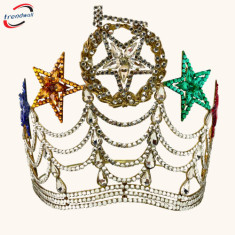 Masonic OES Grand Worthy Matron 5 Star Big Size Crown in Gold tone ...