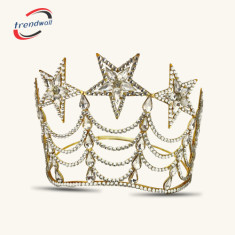 Masonic OES Grand Worthy Matron Tall Crown - Silver Star Gold Tone ...