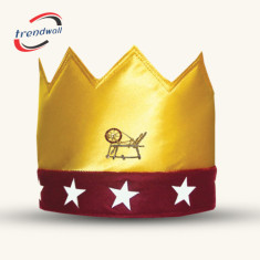 Satin Crown – 3 Points, White Stars, Stone-Studded Spinning Wheel Pin ...